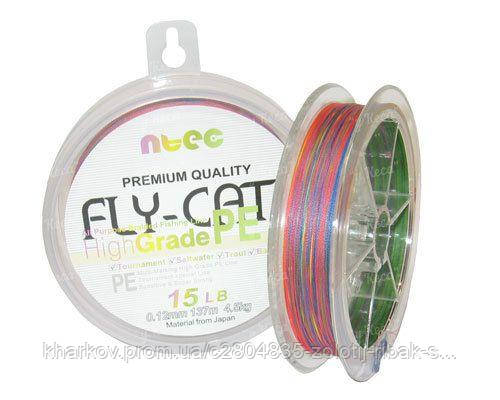 Купити Шнур Ntec FlyCat 0.10 мм Multicolor 137 м Оригінал, ціна 257.60 ₴ - Prom.ua (ID# 1690445850)