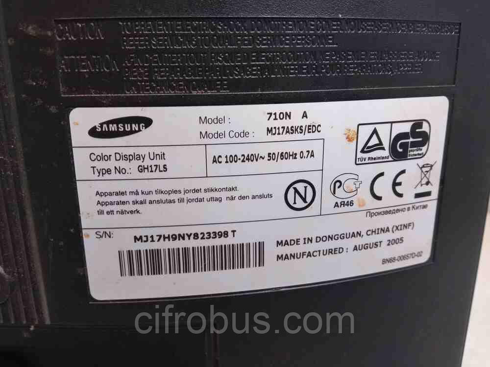 Монітор Б/У Samsung SyncMaster 710N — у Категорії "Монітори" на Bigl.ua ...