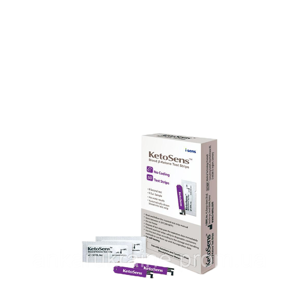 Купить Тест-смужки для визначення рівня кетонів в крові Keto Sens, цена ...