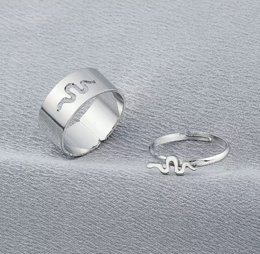 Купить Парні Каблучки «Змія цена 100 ₴ — Prom Ua Id 1690782865