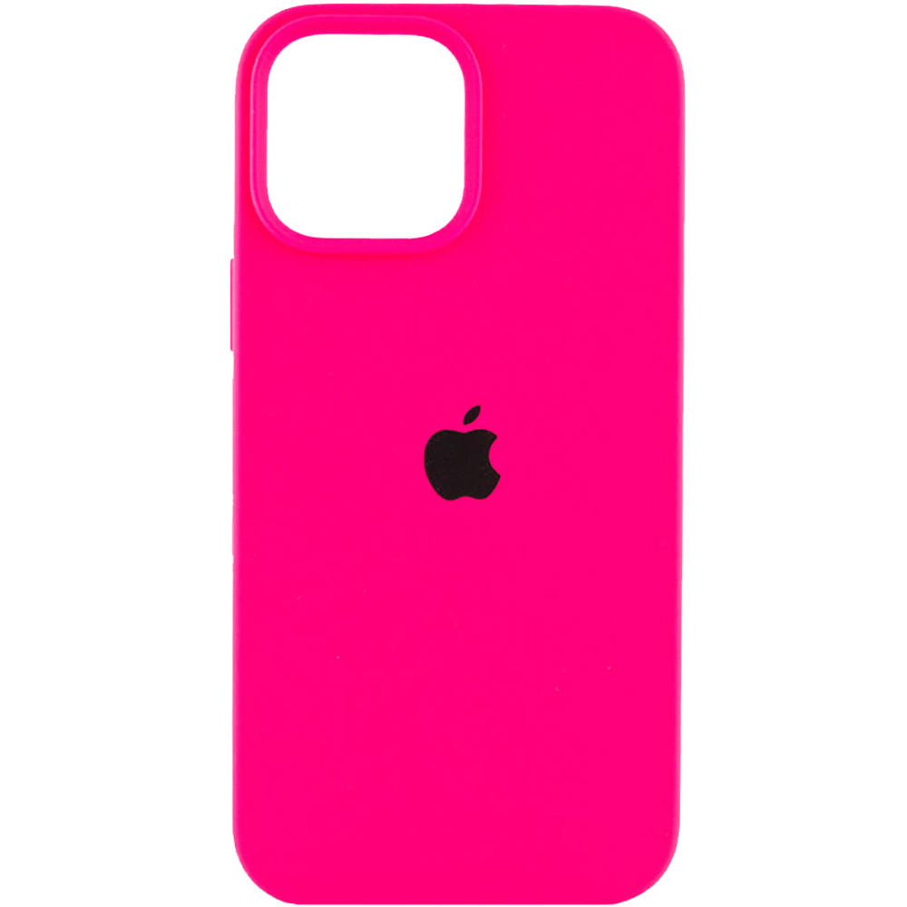 Чехол для IPhone 14 Pro Silicone Case Full Cover (Bright Pink) / Чехол ...