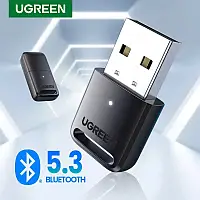 USB Bluetooth адаптер 5.3 BLE (чип ATS2851) с внешней антеной (RP-SMA ...