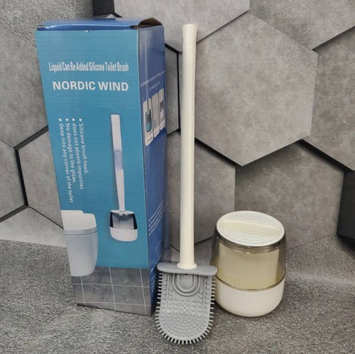 Купить Туалетный ершик с гнущейся силиконовой щеткой и колбой | Ершик ...