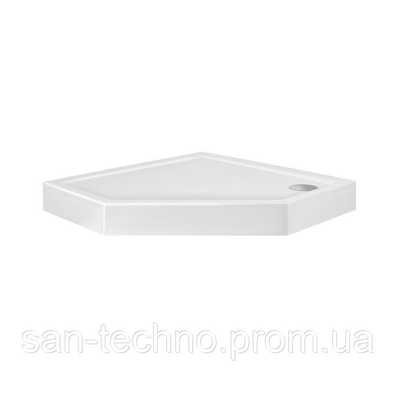 Душевой поддон пятиугольный Qtap Diamond 309912 (90x90x12 см) + сифон ...