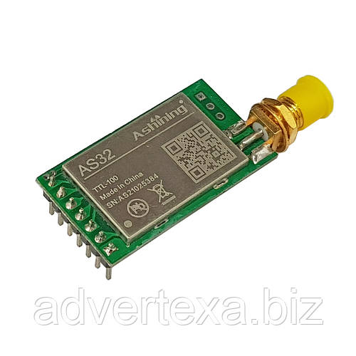 Купить Радиомодуль LoRa SX1278 433 МГц AS32-TTL100 UART Ashining, цена ...