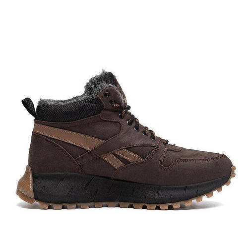 Мужские зимние высокие кроссовки Reebok, мужские зимние коричневые ...