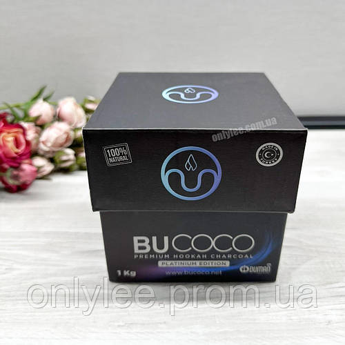 Уголь кокосовый Bucoco Premium Platinium Edition большая пачка 64 ...