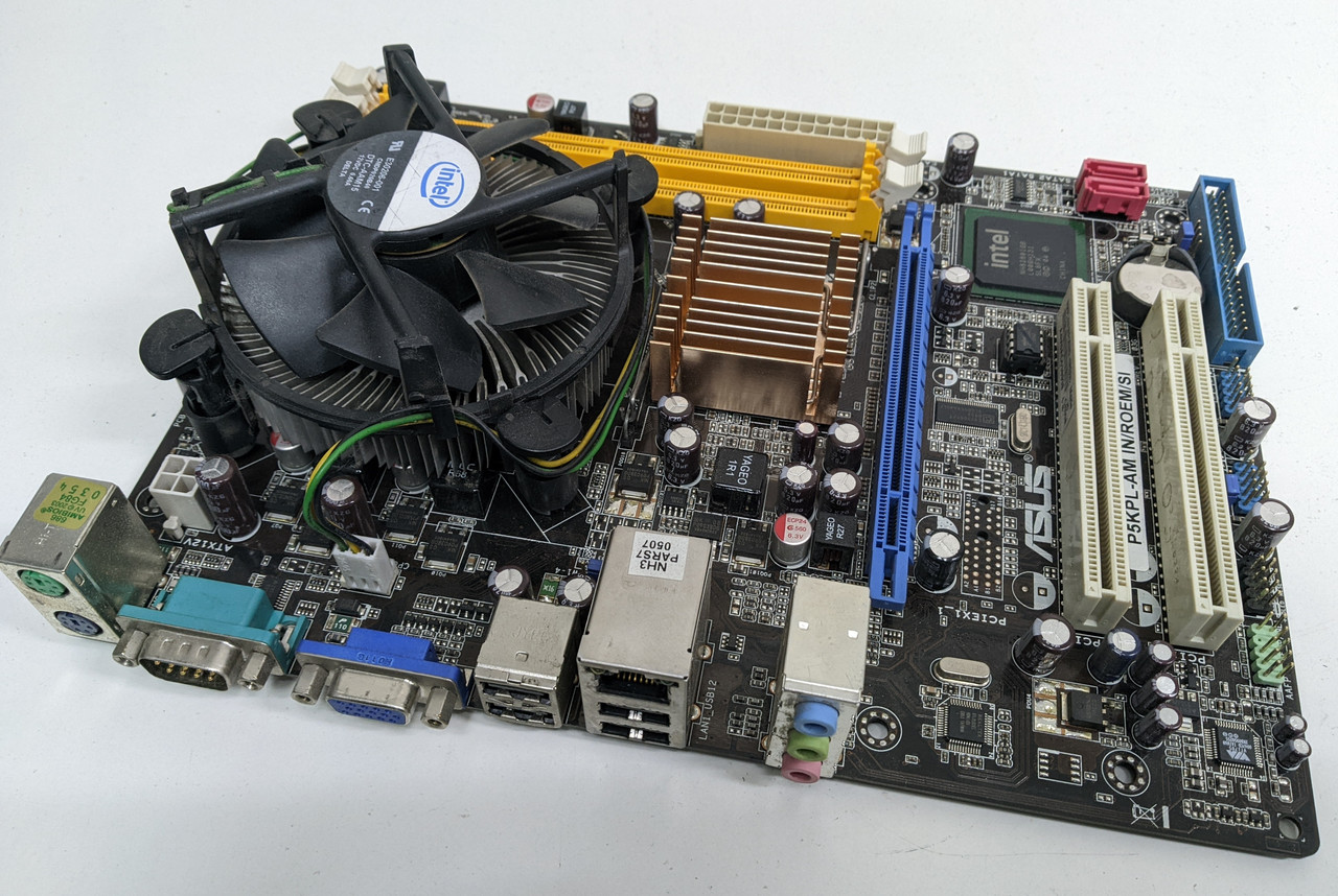 Материнська плата сокет LGA775 ASUS P5KPL-AM /DDR2 з процесором Celeron ...