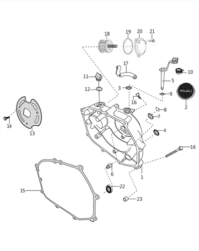 Купити Сальник Bajaj Boxer BM 125 30101142, ціна 84 ₴ - Prom.ua (ID ...