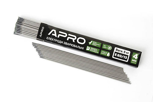 Купить Электроды сварочные Е 60/13 5кг 4мм APRO, цена 626.64 ₴ — Prom ...