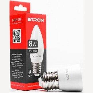 Купить Лампа Etron Light Power LED 1-ELP-022 C37 8Вт 4200K 220V E27 (10 ...