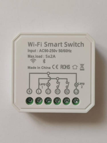 Tuya двоканальне реле smart life Wi-Fi реле в підрозетник на два канали ...