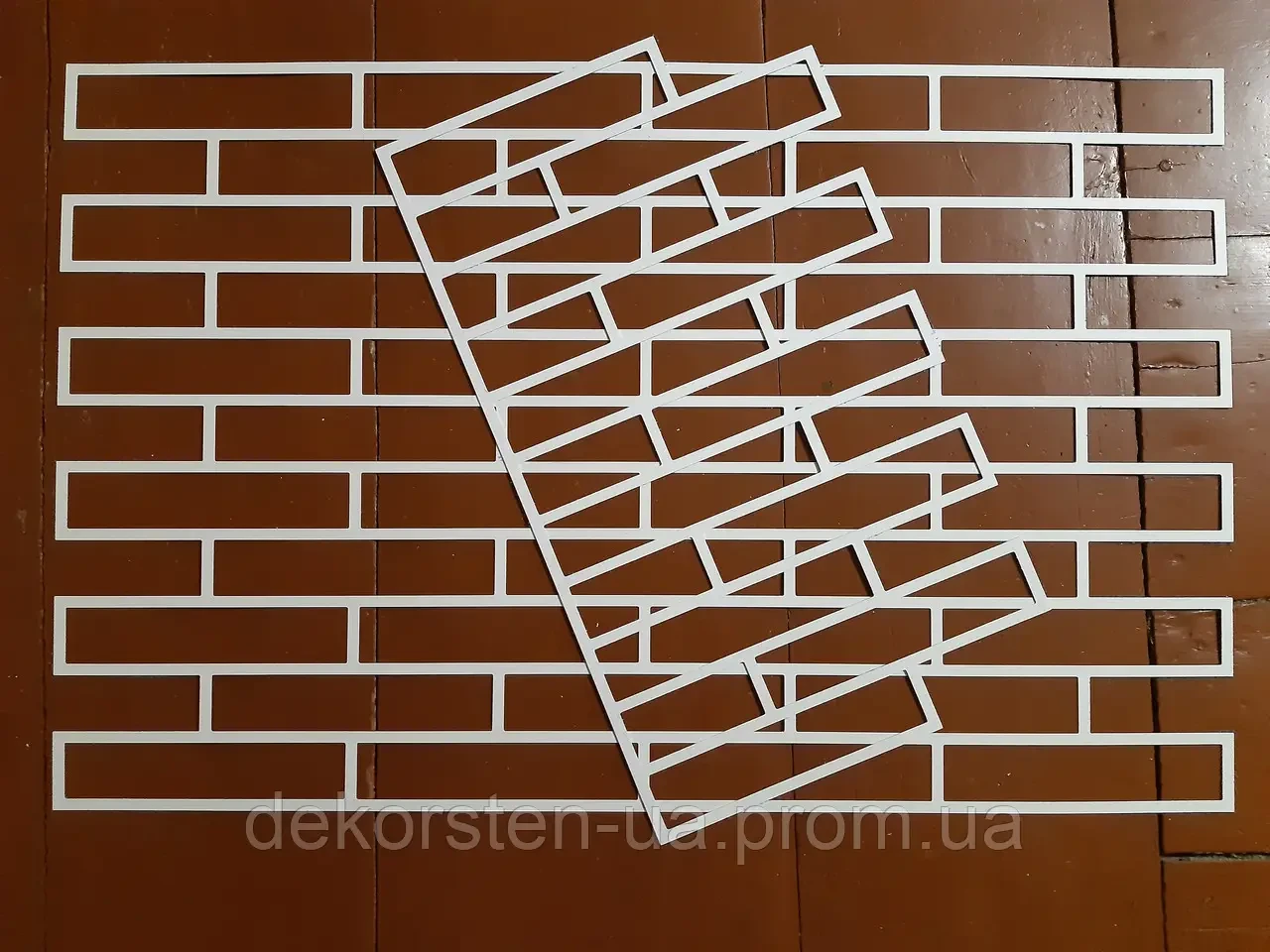 Трафарет для стен, под кирпич 210×50 мм (ID#1693101345), цена: 732 ...