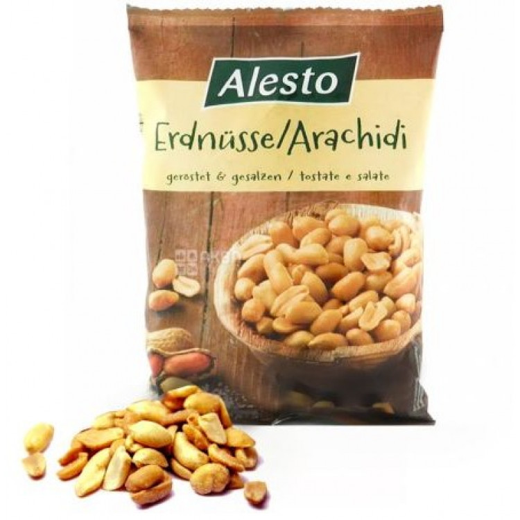 Арахис Alesto жаренный с солью 500 g Peanuts roasted and salted, цена ...