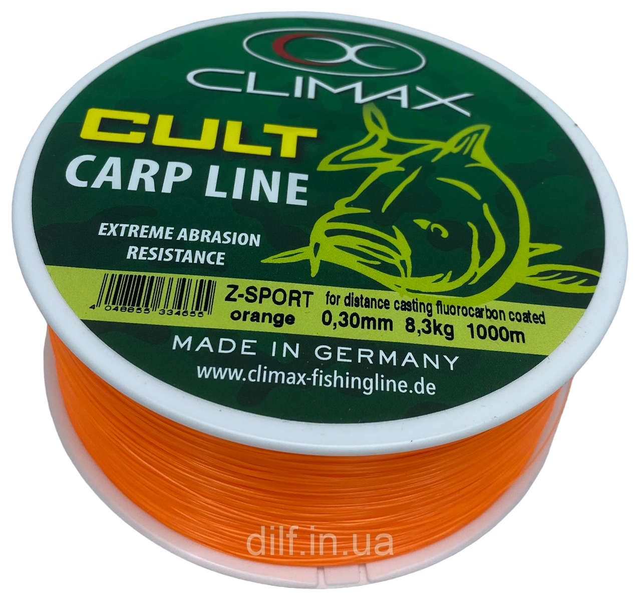 Волосінь Climax Cult Carp Line Z-Sport 1000 м 0.22-0.28 мм Orange ...