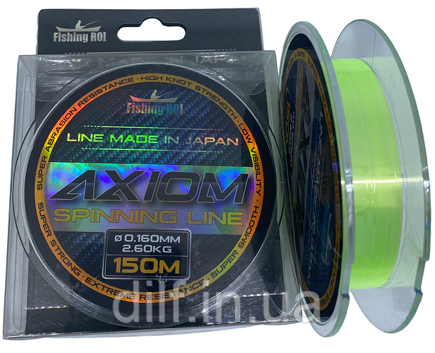 Леска Fishing ROI Axiom Spinning Line 150м 0.14-0.28 (fluo), цена 129 ...
