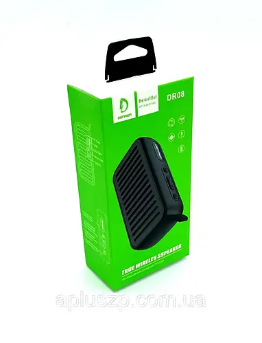 Купить Bluetooth колонка Denmen DR08, 3W, USB, корпус паласмасс, Black, BOX, цена 488.88 грн ...