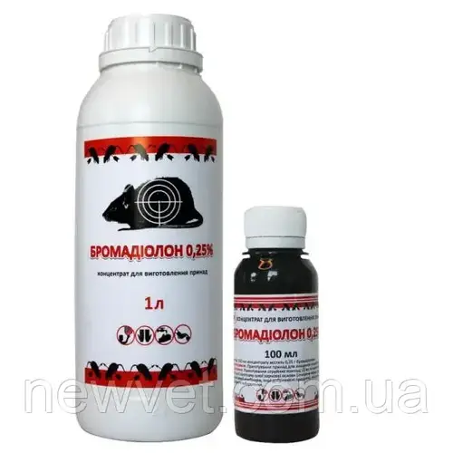 Бромадіолон 0,25%,( Висока якість), 1 л ППФарматон (ID#1305343971 ...