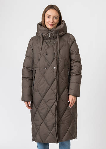 Пуховик зимний женский цвета хаки длинный Peercat 5XL 4XL, цена 4295 ...