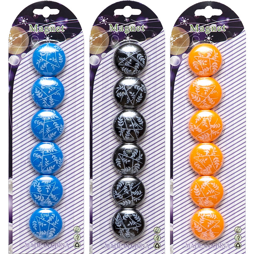 Магніти 30мм. 6шт. з малюнком 30-6 mix - купити за найкращою ціною в ...