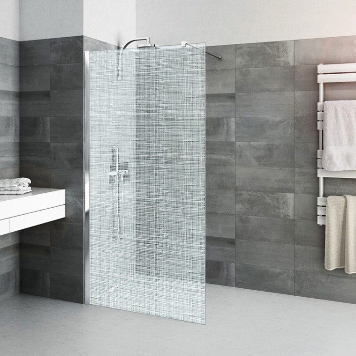 Душевая перегородка Roth Calida Walk In 1200/2000 Gloss/Pattern, CI TWF ...