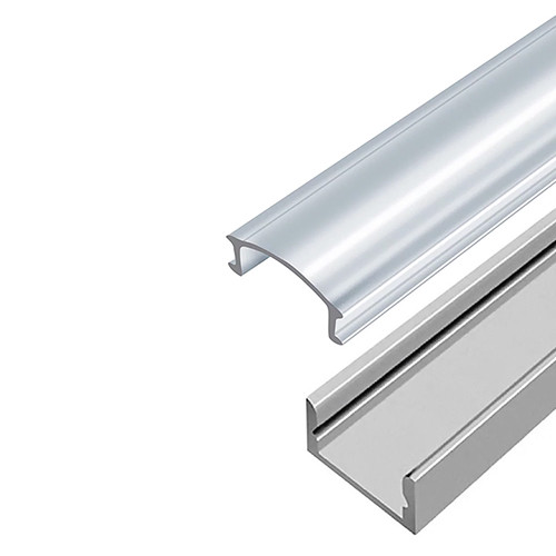 Профиль алюминиевый накладной анодированный с матовым рассеивателем ...