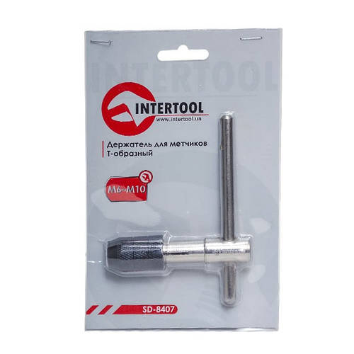 Купить Держатель для метчиков Т-образный M6-M10 INTERTOOL SD-8407, цена 113.80 ₴ — Prom.ua (ID ...
