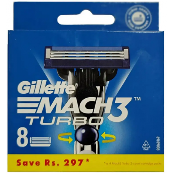 Сменные Кассеты для Бритья Gillette Mach3 Turbo, 8 Шт — Купить Недорого ...