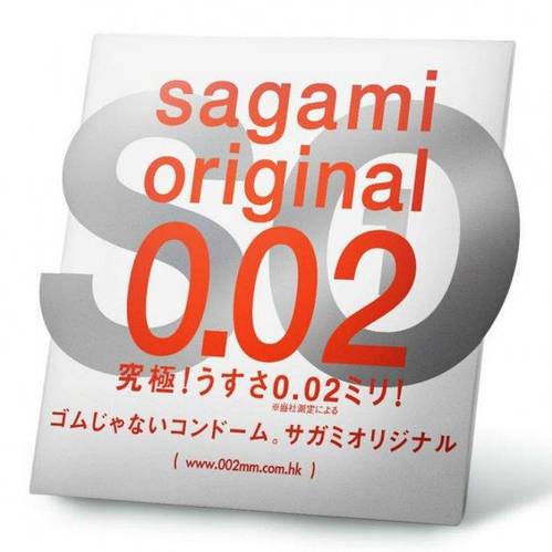 Sagami original 0.02 мм - Полиуретановые ультратонкие презервативы (1 ...
