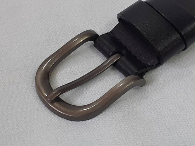 Ремень женский брючный чёрный гладкий шириной 30 мм 02.061.103, цена ...