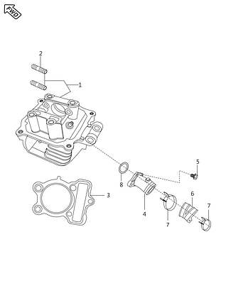 Головка цилиндра bajaj boxer | Сравнить цены и купить на Prom.ua