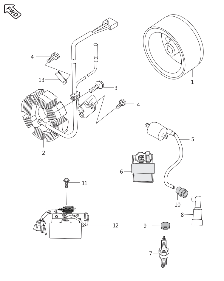 Свічка запалювання (P-RZ9HC) Bajaj Boxer BM 150 DD111018 (ID#1695740932 ...
