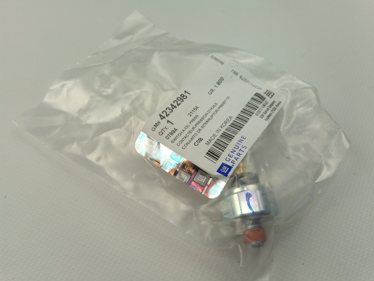 Датчик тиску масла Matiz, "GM" (94580327) (94580327/96408134) (ID ...