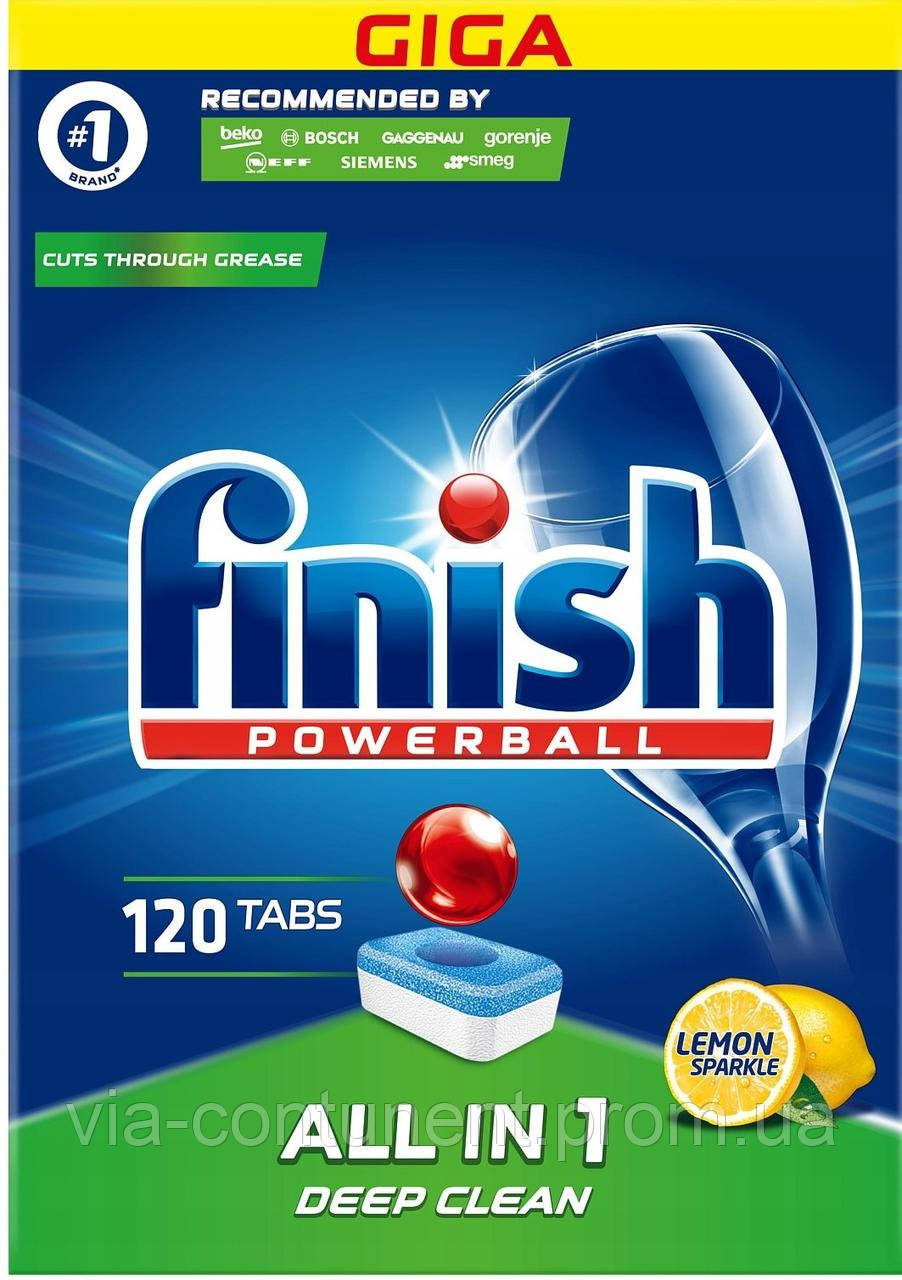Купить Таблетки для посудомоечной машины Finish All in 1 Lemon 120 шт ...