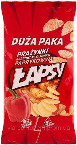 Снеки картопляні Lapsy Paprykowе 110 г, ціна 61 грн — Prom.ua (ID ...