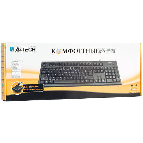 Клавиатура A4 Tech KR-85 Black PS/2, цена 417 грн — Prom.ua (ID#1695959159)