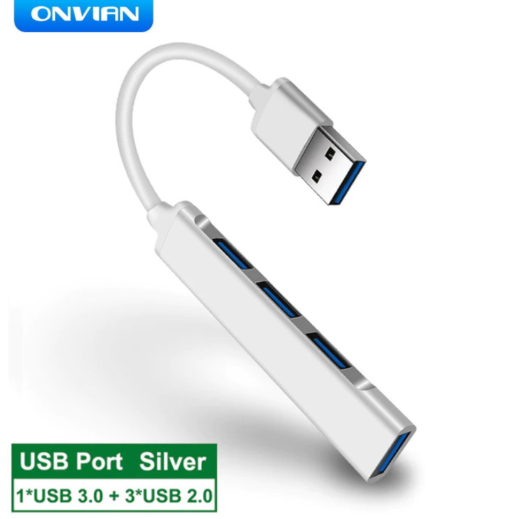 USB-адаптер-разветвитель Onvian HUB 4in1 USB 3.0 4-портовый OTG ...