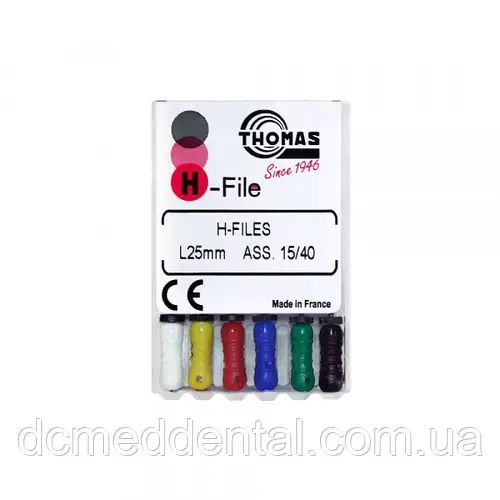 H-FILE №15-40, 25 мм, 6 шт. (ID#1696405395), цена: 253 ₴, купить на Prom.ua