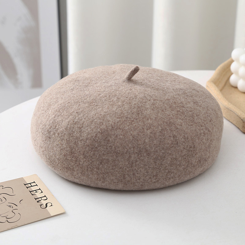 Купити Жіночий берет вовняний мокко з регулюванням об'єму, ціна 360 ...