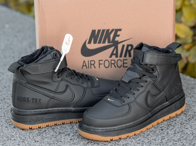Зимові чоловічі кросівки Nike Air Force Gore Tex High взуття з хутром ...