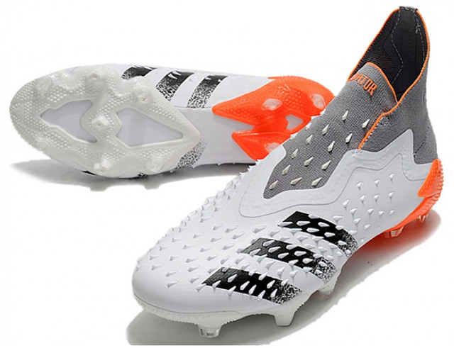 Бутсы Adidas Predator Freak + FG Адидас Предатор Фрик Серые Футбольная ...