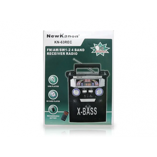 Радиоприемник NewKanon KN-63-REC 18Вт Чёрный, цена 1295 грн — Prom.ua ...