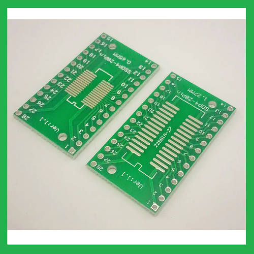 Переходник адаптер SO28 SSOP28 TSSOP28 на DIP28. 1 шт (ID#408642241 ...