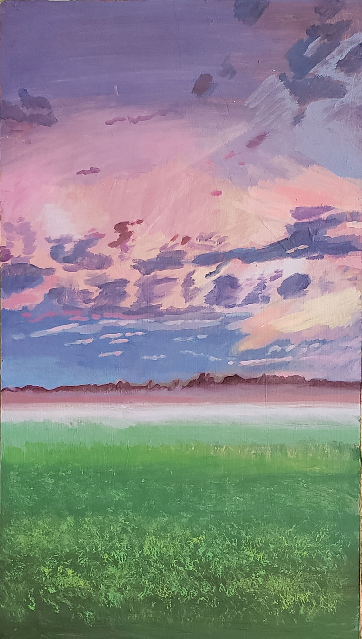 Купити Картина олійними фарбами Схід сонця 34х61см ціна 1800 грн Prom Ua Id 1696984541