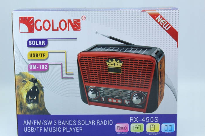Радиоприемник Solar Golon RX-455 на солнечной батарее (ID#1697175785 ...