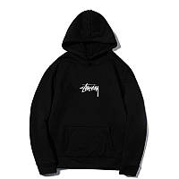Черное Худи Stussy Old Logo Толстовка Стусси Стасси Мужское Женское ...