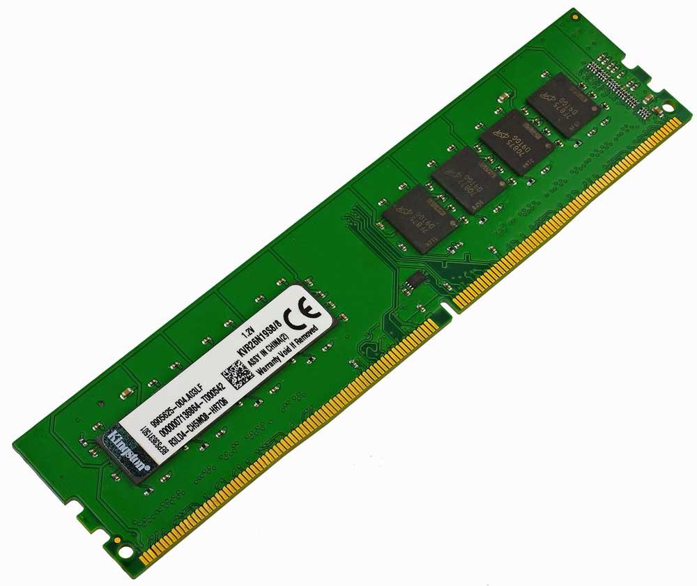 Оперативная память Ddr4 8gb 2666mhz Pc4 21300 Kvr26n19s8 8 Cl19 2rx8