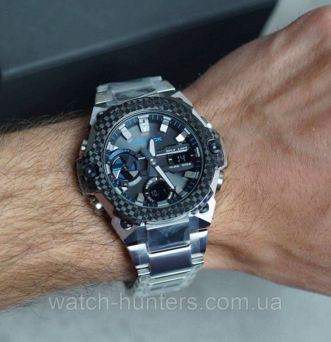 Часы Casio G-SHOCK GST-B400XD-1A2JF Bluetooth SLIM G-Steel Carbon Core ...