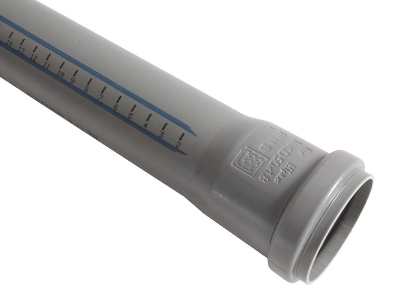 Купить Канализационная труба Ø50x500мм серого цвета MAGNAPLAST, цена 72 ...