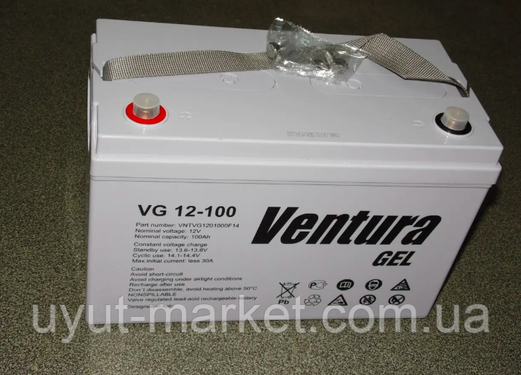Купить Гелевый аккумулятор 12В 100А/ч Ventura VG12-100 (GEL) для ...